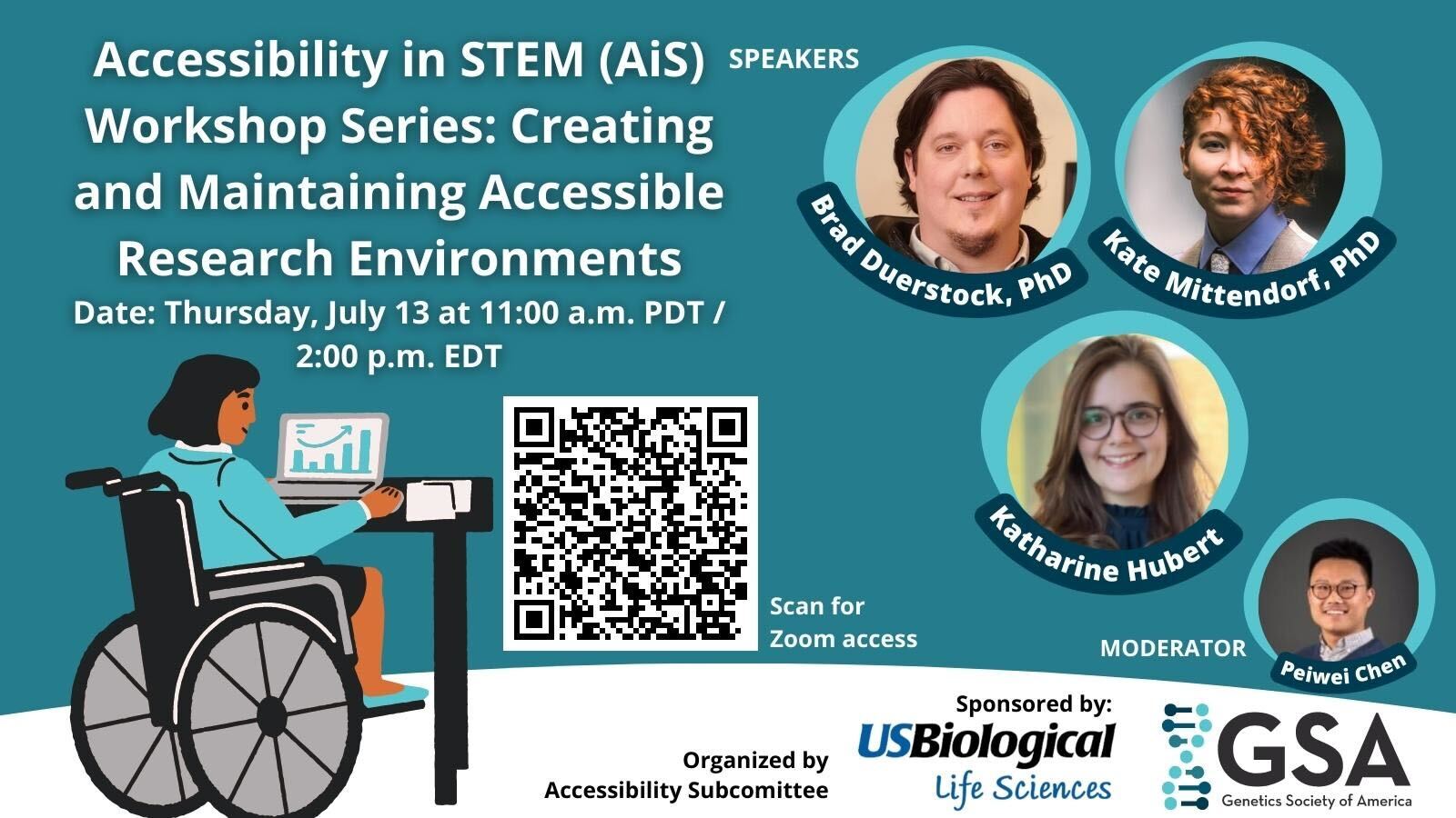 Accessibility in STEM (AiS) Workshop Series - Genetics Society of America